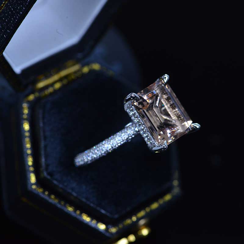 4 carat morganite engagement ring store