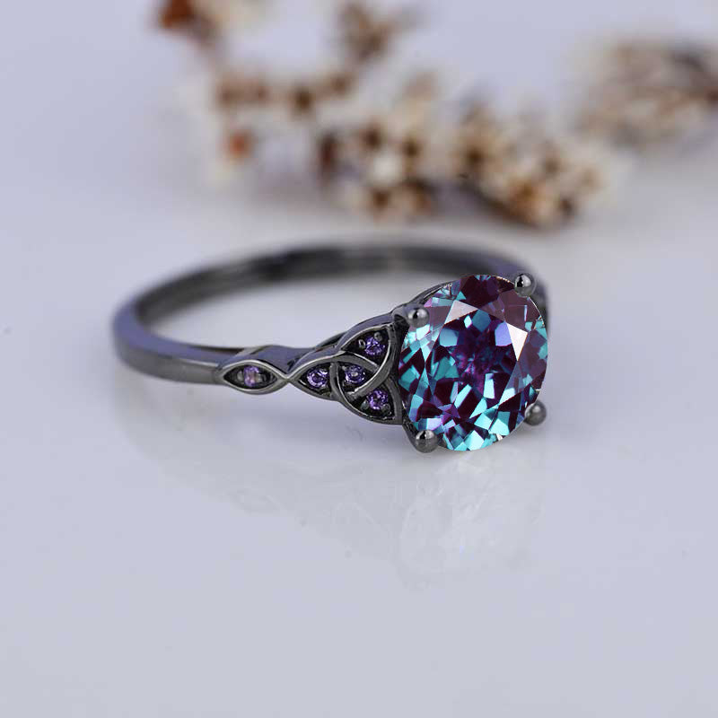 Alexandrite and amethyst ring store