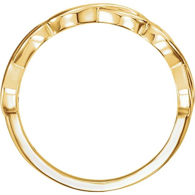 14K Gold Stackable Infinity-Inspired Ring - Giliarto