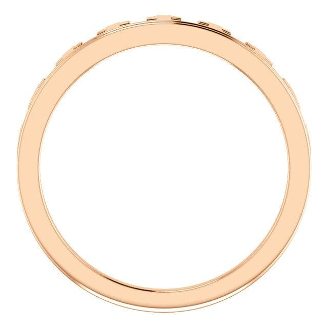 Cross Crown Ring 14K Rose Gold - Giliarto